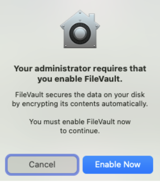 macOS FileVault User Experience - IT Support - IT Service Desk